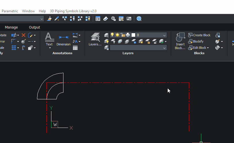 3D Piping Symbols Library v2.0 for BricsCAD